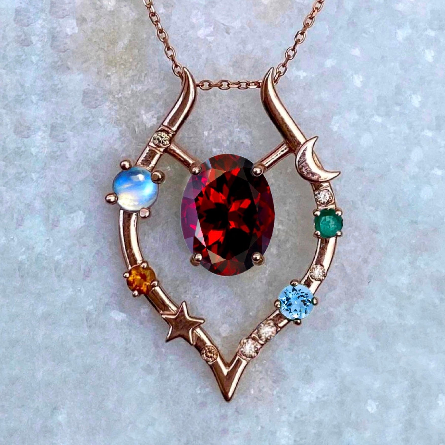 Venus Amulet - Garnet / MADE TO ORDER – Magick Alchemy