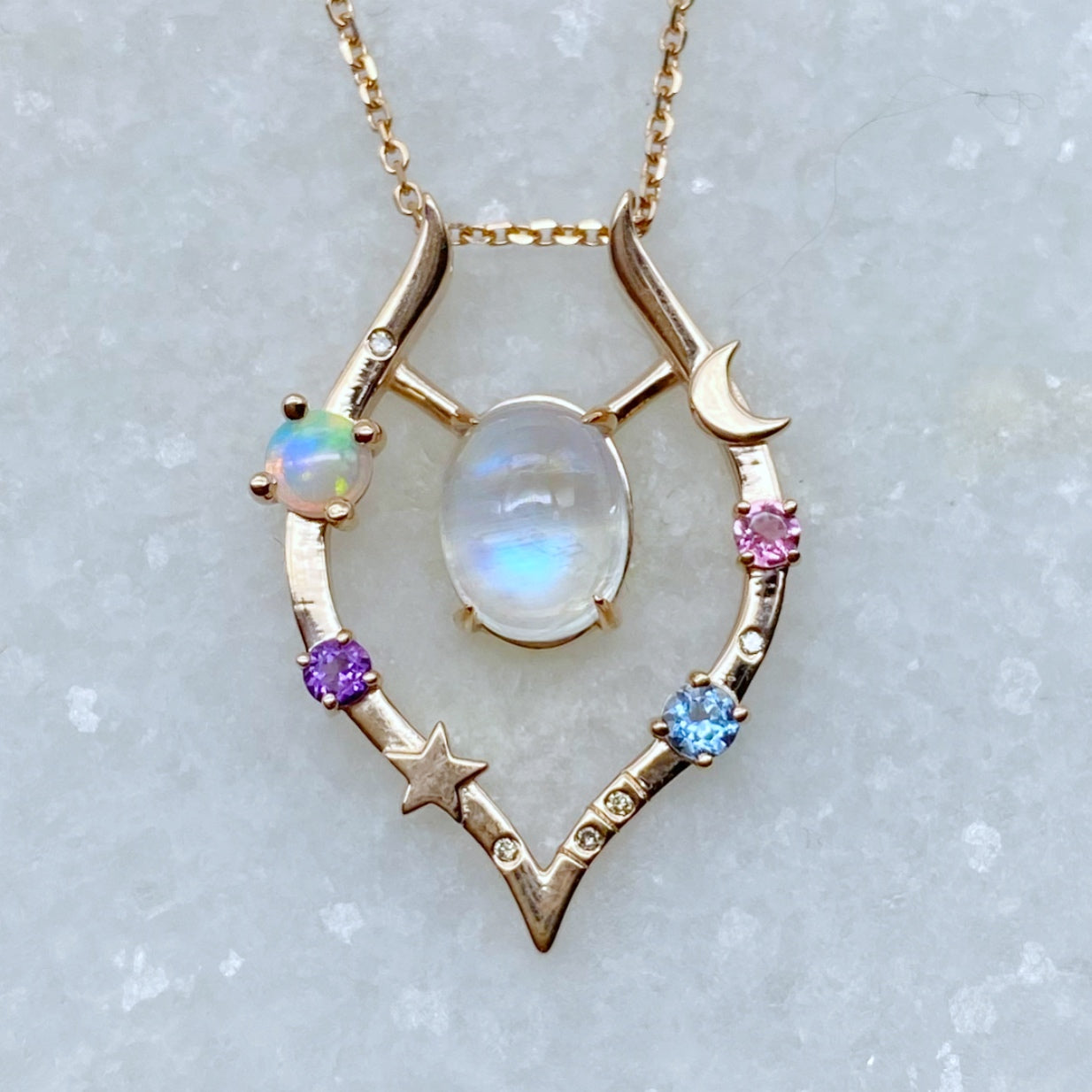 Venus Amulet - Moonstone / Made to Order – Magick Alchemy